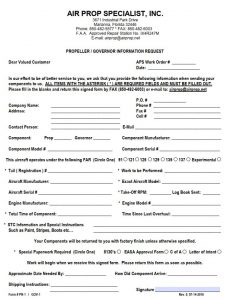 Forms | Air Prop Specialists, Inc.